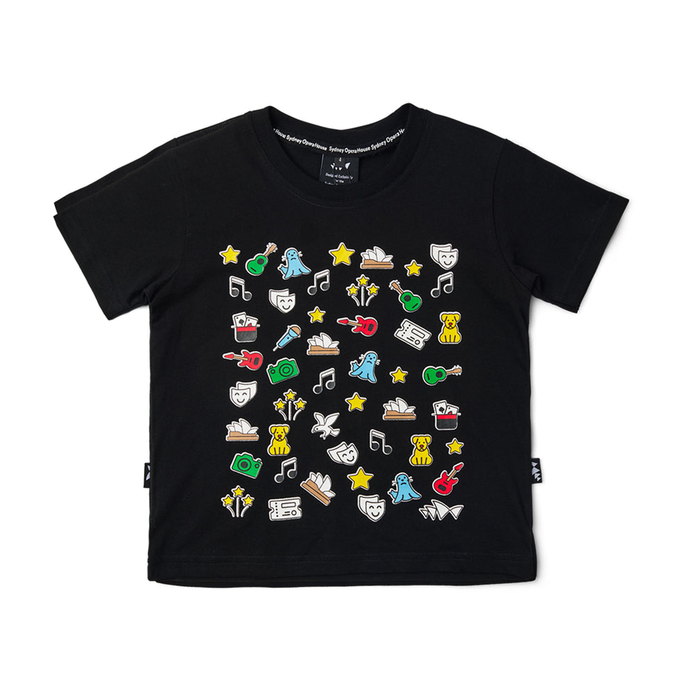 Kids Fun T-Shirt - Black – Sydney Opera House Shop